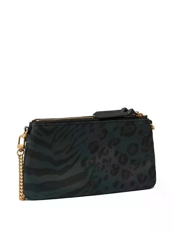 Pinko Animal-print Zip Clutch