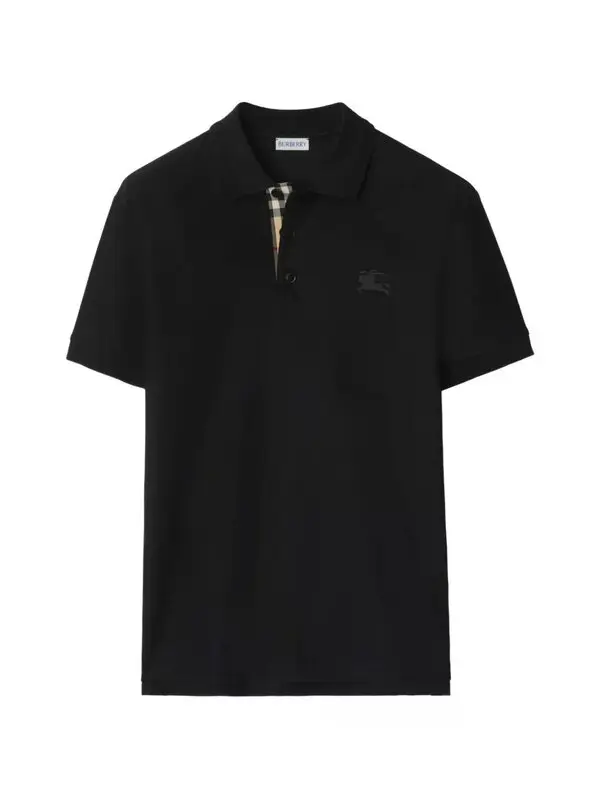 Burberry Cotton Polo Shirt - Black