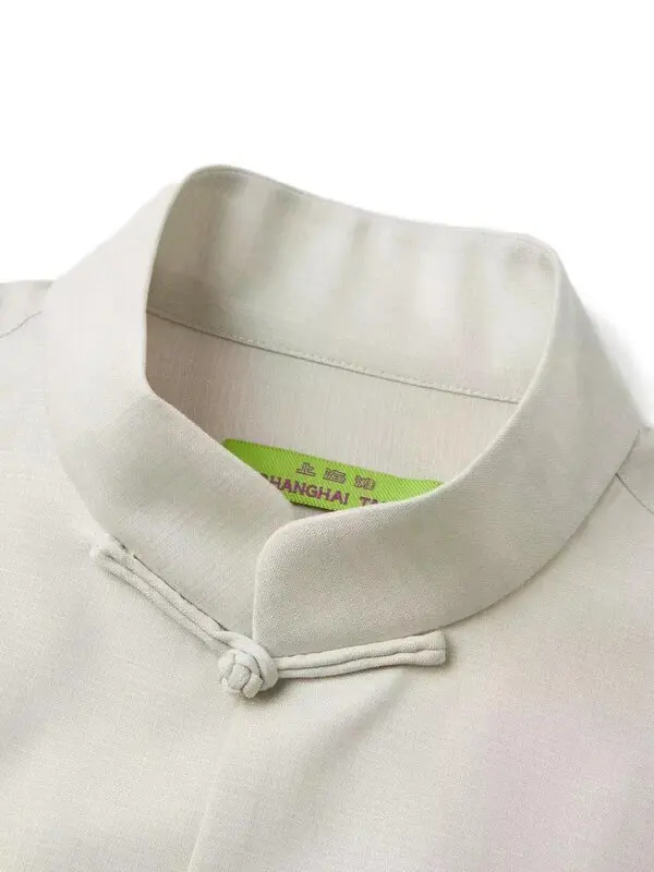 Shanghai Tang Long Sleeve Shirt - White