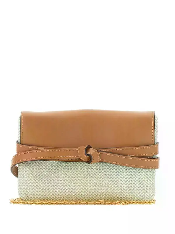 GIANNI CHIARINI Belty Knot-detail Clutch Bag - Green