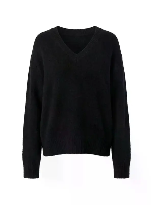 Almada Label Yara V-neck Sweater - Black