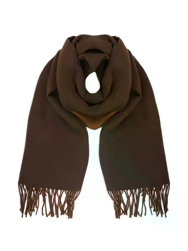 GOIA Fringed Scarf - Brown