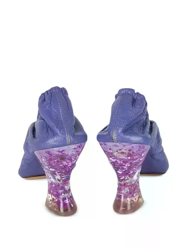 Bottega Veneta Almond-toe Pumps With Glitter Detail