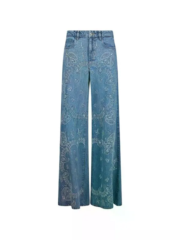 Liu Jo Embroidery Flared Jeans - Blue