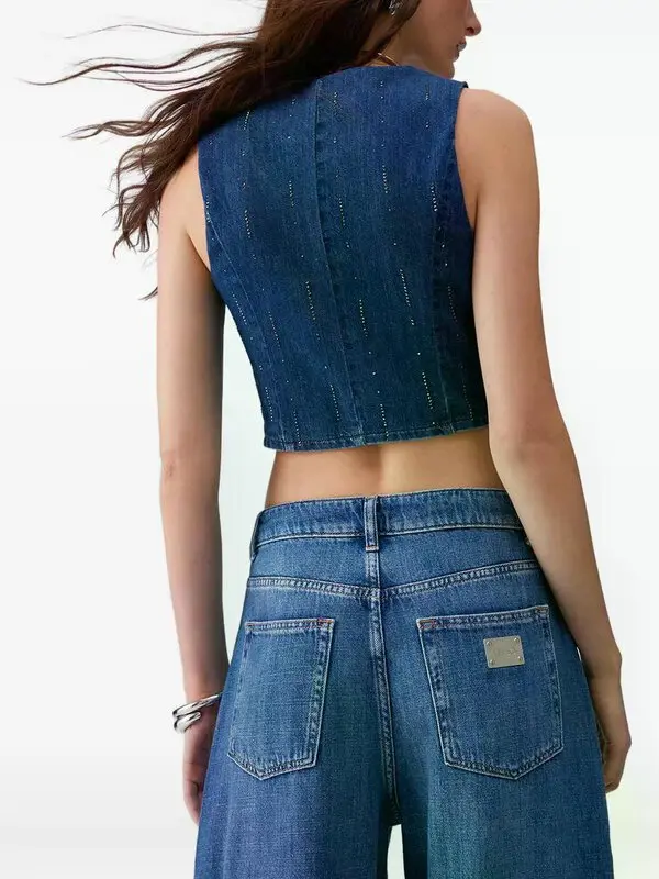 Liu Jo Rhinestone-embellished Waistcoat