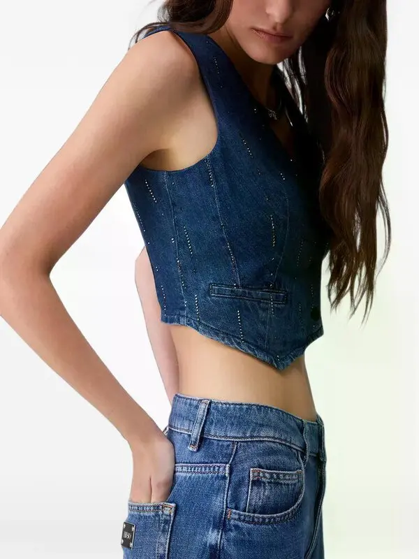 Liu Jo Rhinestone-embellished Waistcoat