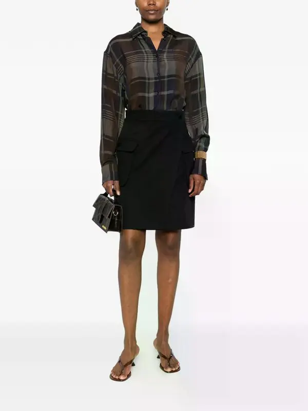 Max Mara Flap-pocket Mini Skirt