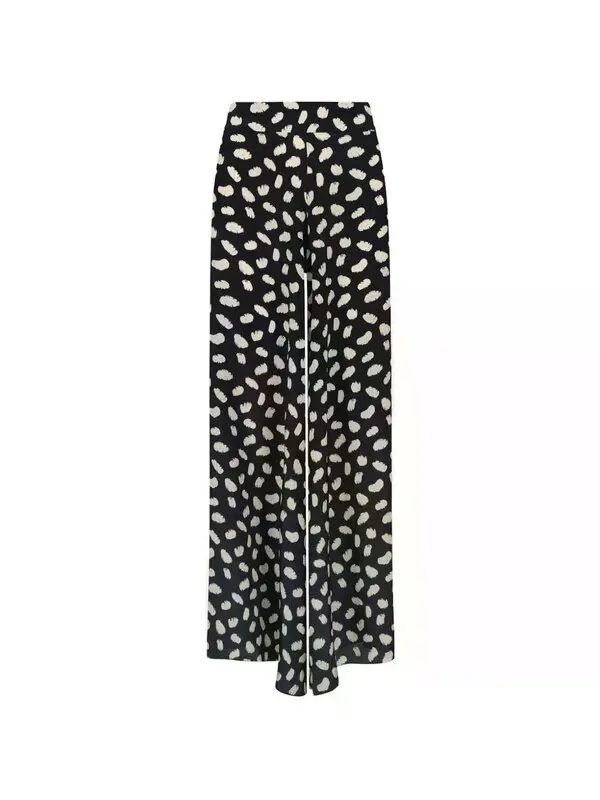 Johanna Ortiz Musical Animal-print Trousers - Black