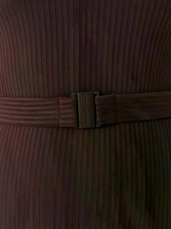 Melissa Odabash Ribbed Belted One-piece Swimsuit