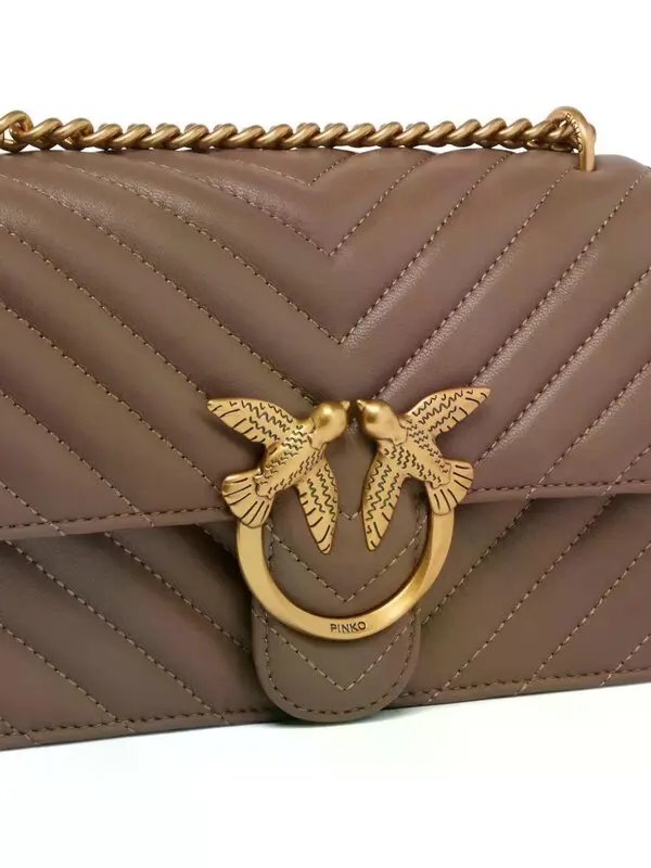 Pinko Small Love One Chevron Shoulder Bag