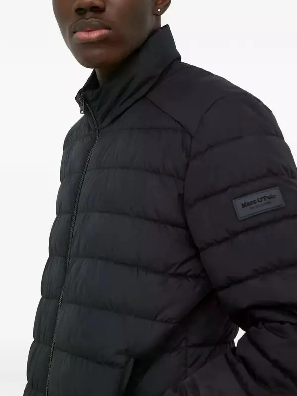 Marc O'polo Logo-patch Quilted Jacket - Black