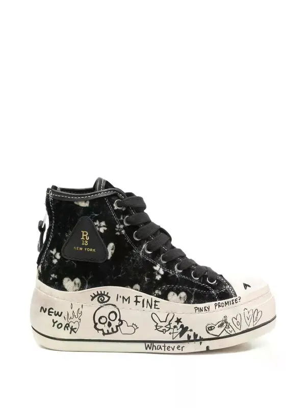 R13 Kurt High-tops Sneakers - Black