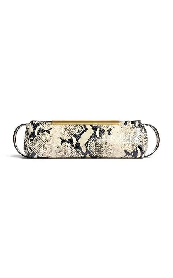Khaite Donna -effect Leather Clutch - Python