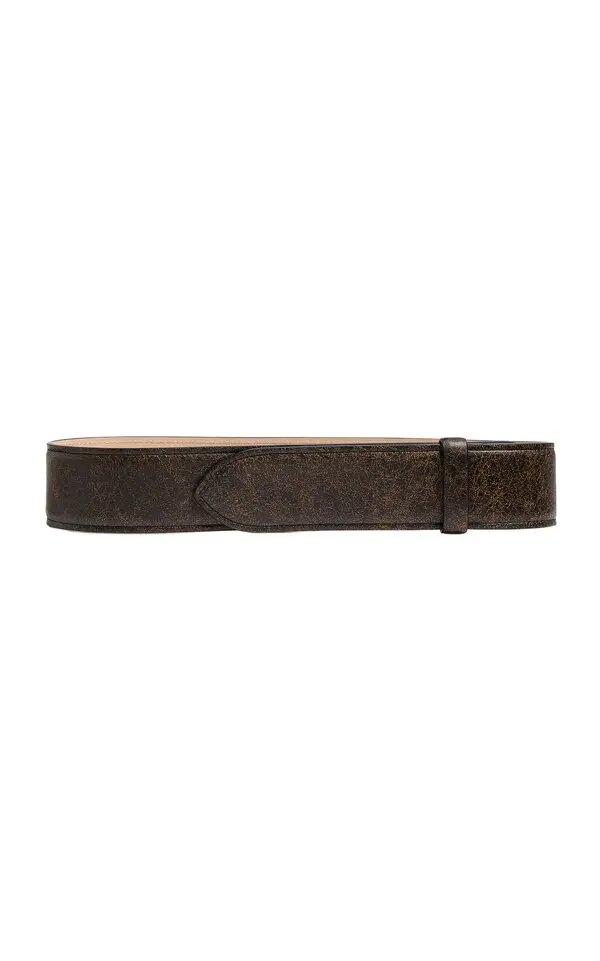 Khaite Theo Leather Belt - Brown