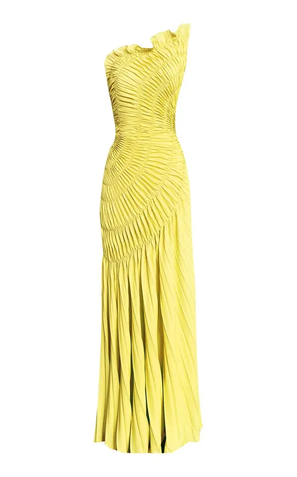 GEORGIA HARDINGE Eden Georgette Maxi Dress - Yellow
