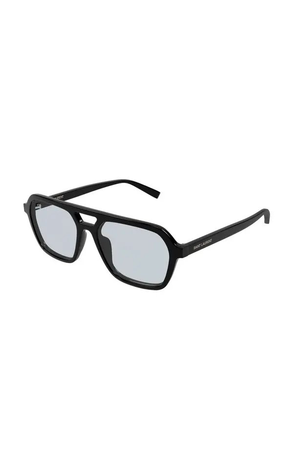 Saint Laurent Aviator-frame Acetate Sunglasses - Black