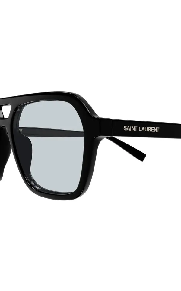 Saint Laurent Aviator-frame Acetate Sunglasses - Black