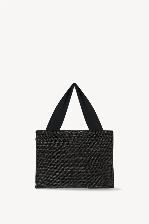 THE ROW Loretta Raffia Tote Bag - Black