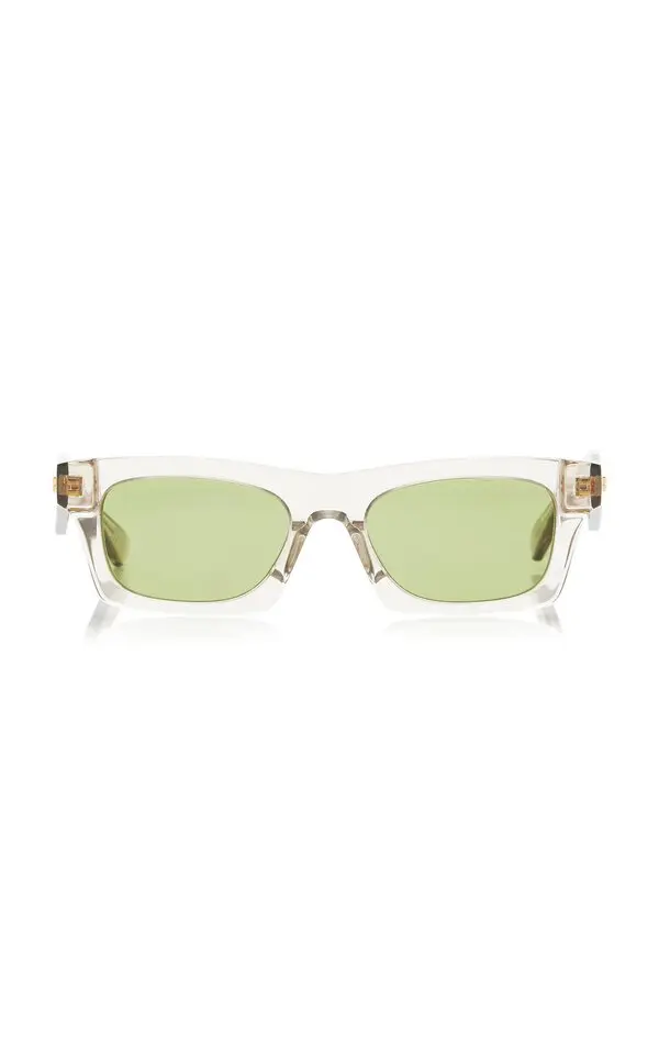 Bottega Veneta Square-frame Acetate Sunglasses - Ivory