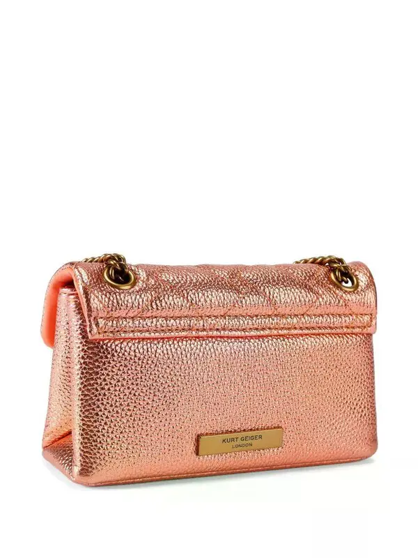 Kurt Geiger Kensington Shoulder Bag With Eagle Motif - Orange