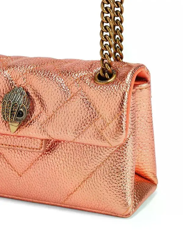 Kurt Geiger Kensington Shoulder Bag With Eagle Motif - Orange