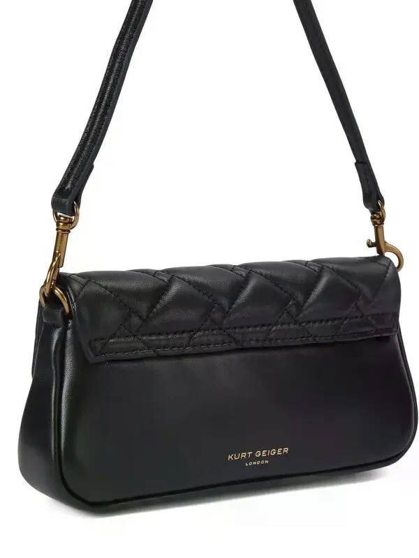 Kurt Geiger Quilted Pickle Shoulder Bag - Black