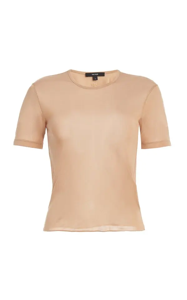 THE PARK Luna Embroidered T-shirt - Neutral