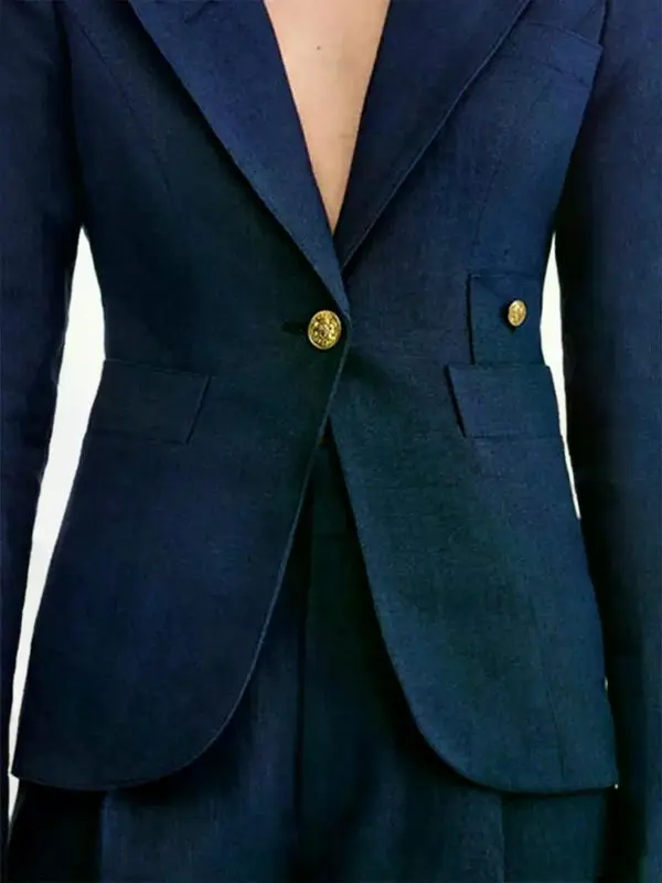 Smythe Single-breasted Wool Blazer - Blue