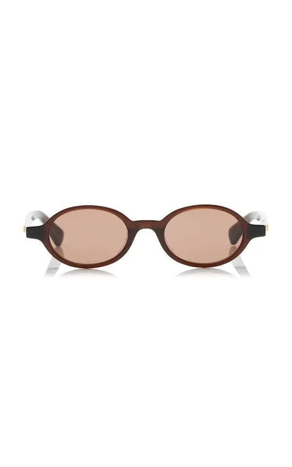 Bottega Veneta Round-frame Acetate Sunglasses - Brown