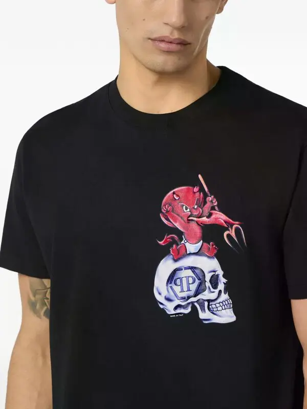 Philipp Plein Printed Round-neck T-shirt