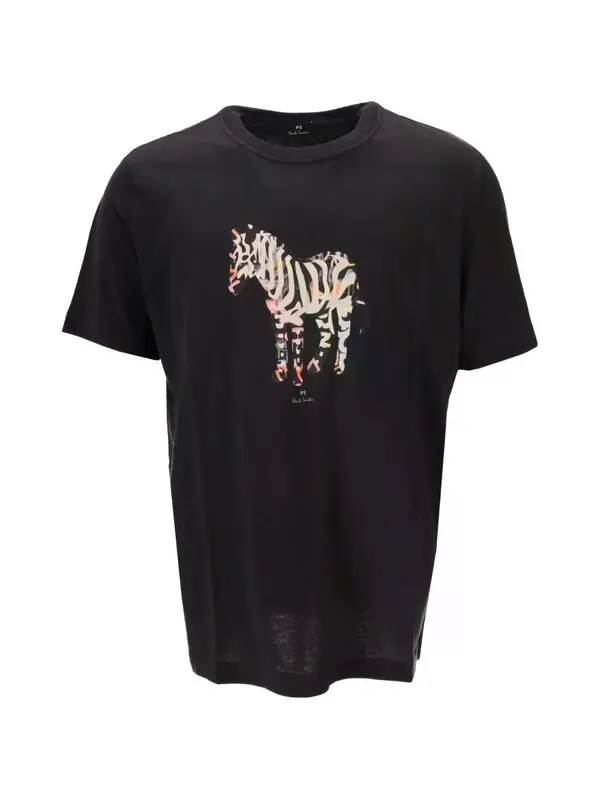 Paul Smith Zebra-motif Regular-fit T-shirt - Black
