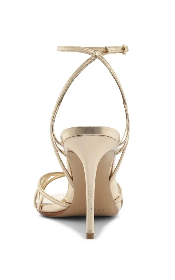 ALEXANDRE BIRMAN Solene Leather Sandals - Gold