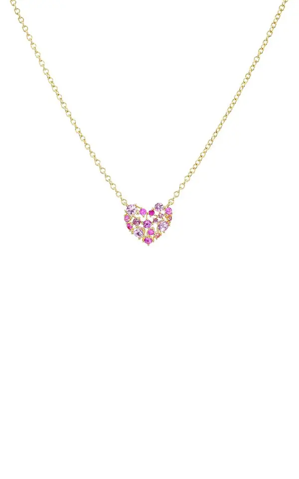 EMILY P. WHEELER Lacey 18k Yellow Gold Multi-stone Necklace - Pink