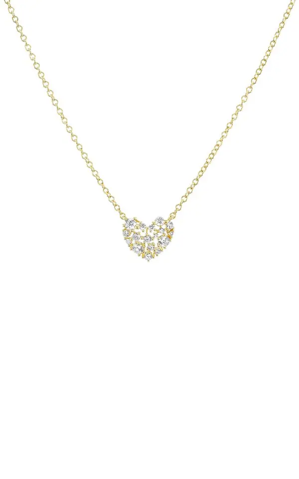 EMILY P. WHEELER Lacey 18k Yellow Gold Diamond Necklace - White