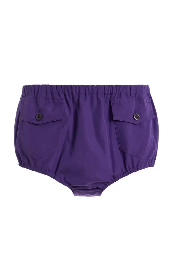 Prada Cotton Poplin Shorts - Purple
