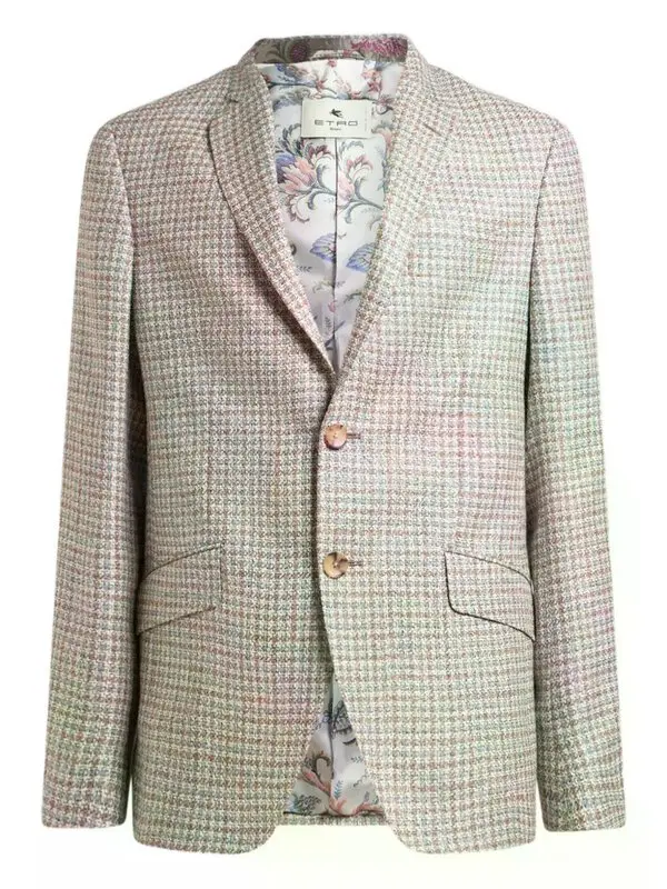 Etro Single-breasted Blazer - Neutrals