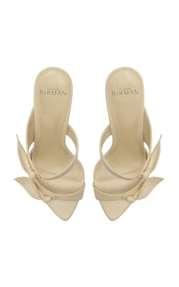 ALEXANDRE BIRMAN Magnolia Leather Mules