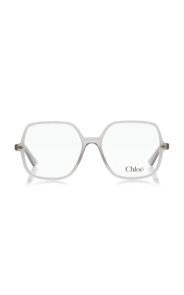 Chloé Judy Square-frame Acetate Glasses - Grey