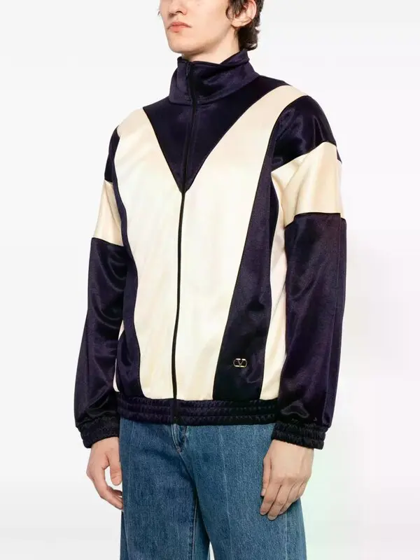 Valentino Garavani Logo-patched Zip-up Sweatshirt