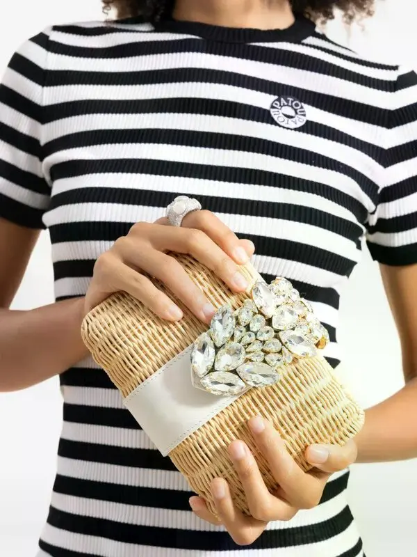 GEDEBE Crystal-embellished Clutch