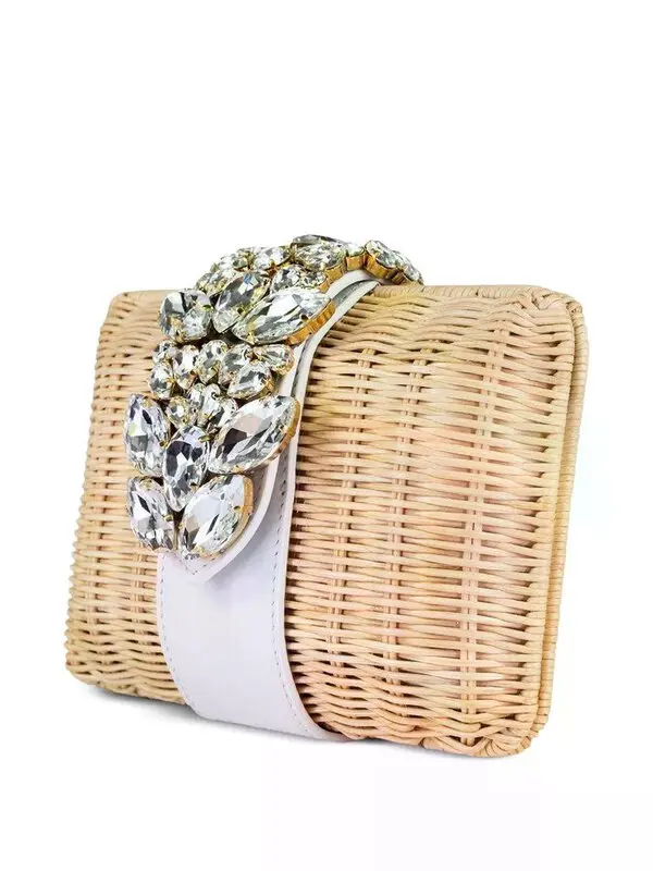 GEDEBE Crystal-embellished Clutch