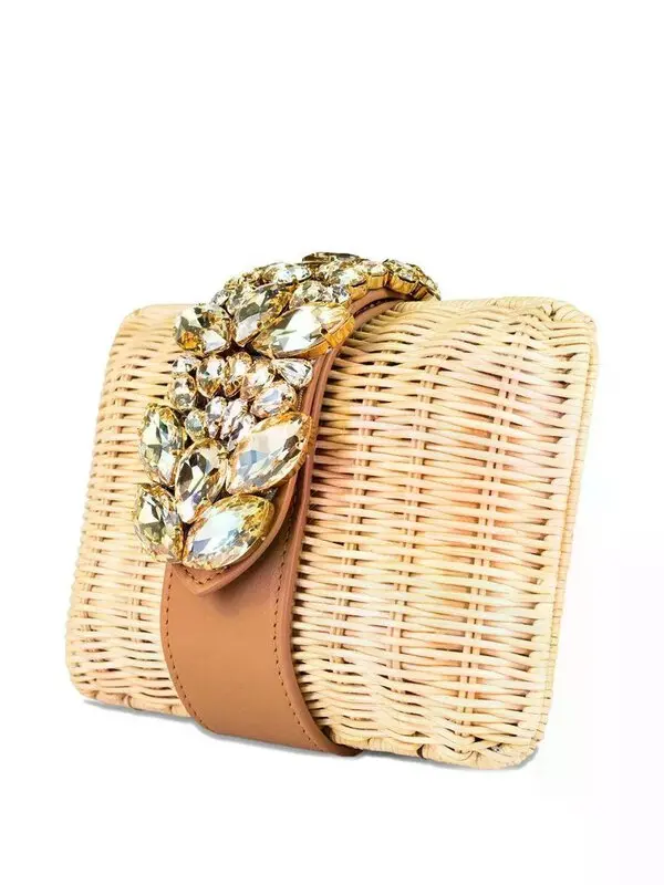 GEDEBE Capri Crystal-embellished Clutch