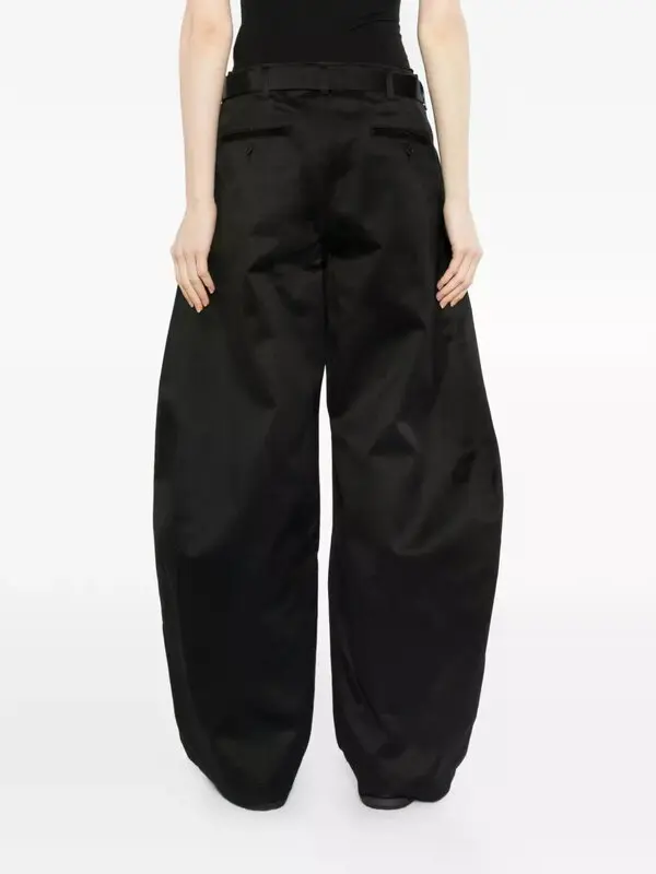 Sacai Belted Cotton Trousers