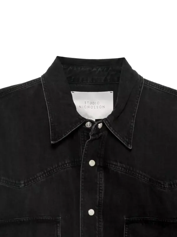 Studio Nicholson Mylo Denim Shirt - Black