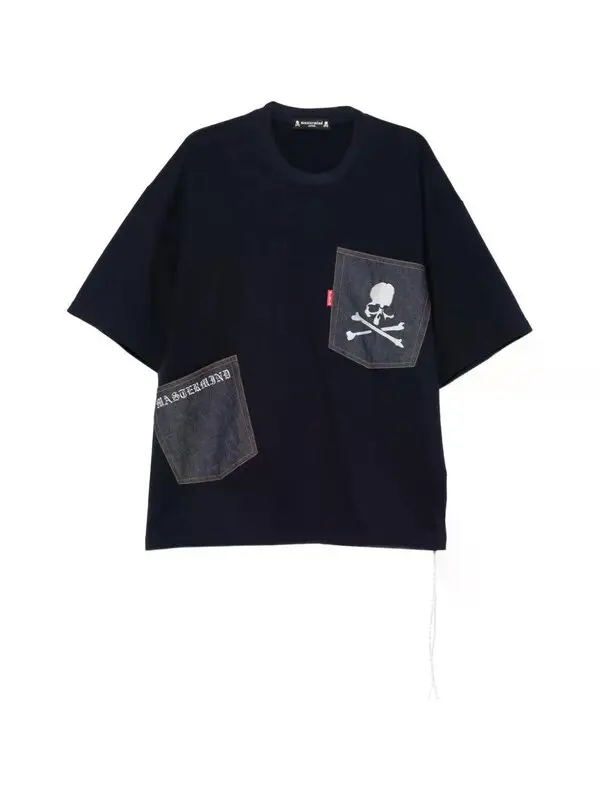 MASTERMIND WORLD Logo-appliqué T-shirt - Blue