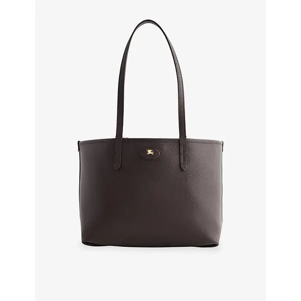 Burberry Small Reversible Leather Tote Bag - Peat/sand