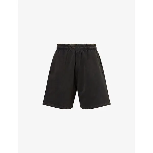 ENTIRE STUDIOS Standard Cotton-jersey Sweat Shorts - Washed Black