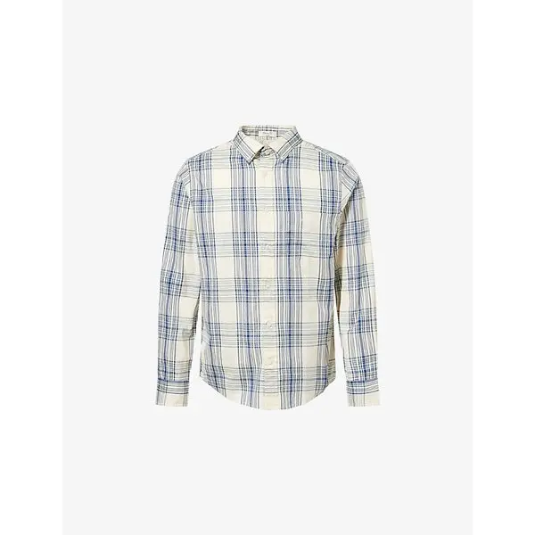 Gant Dreamy Oxford Check Cotton Shirt - Creamed White