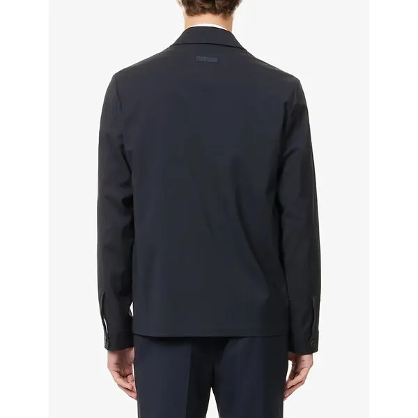 Corneliani Classic-collar Slip-pocket Wool Jacket