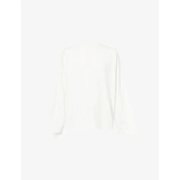 ENTIRE STUDIOS Long-sleeve Relaxed Cotton-jersey T-shirt - White